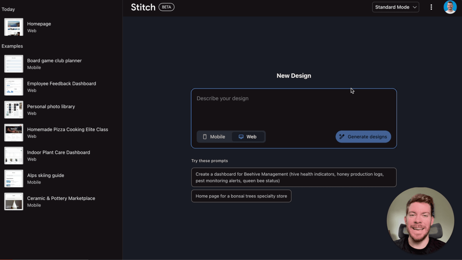 How to generate complete UI designs from simple text prompts with ...